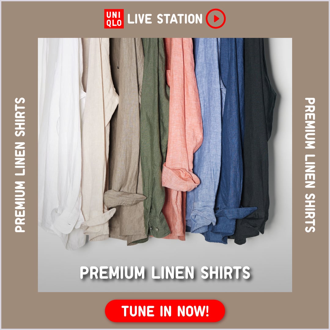 Premium Linen Shirts by UNIQLO Mall Bali Galeria | UNIQLO LIVE STATION