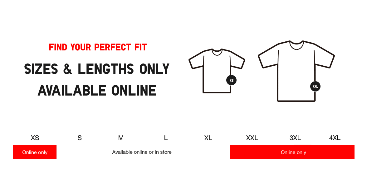 Discover LifeWear In Extra Sizes From XS - 4XL | UNIQLO SG